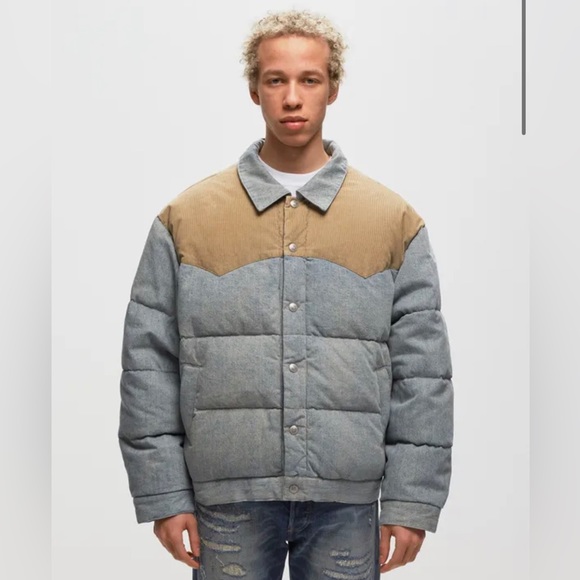 Levi's | Jackets & Coats | Levis X Clot Reversible Denim Puffer Jacket ...